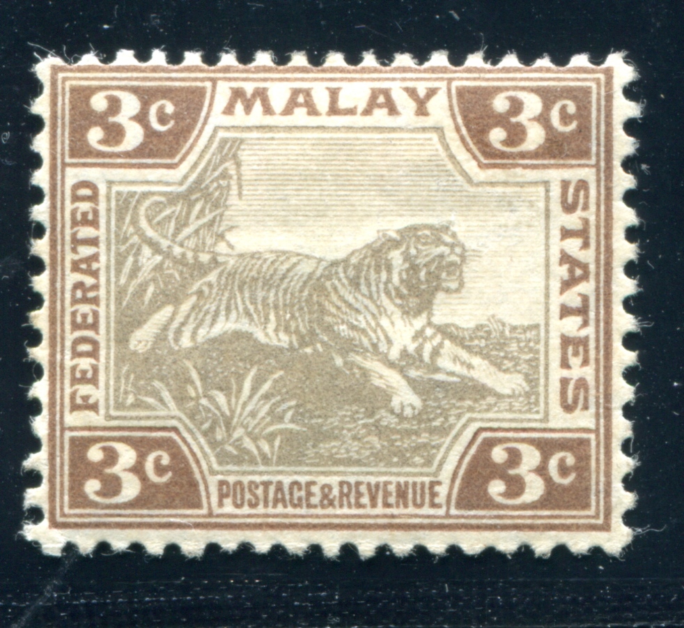 Malesia Federazione Stati 1904 28 * Molto Bella Tigre (08757