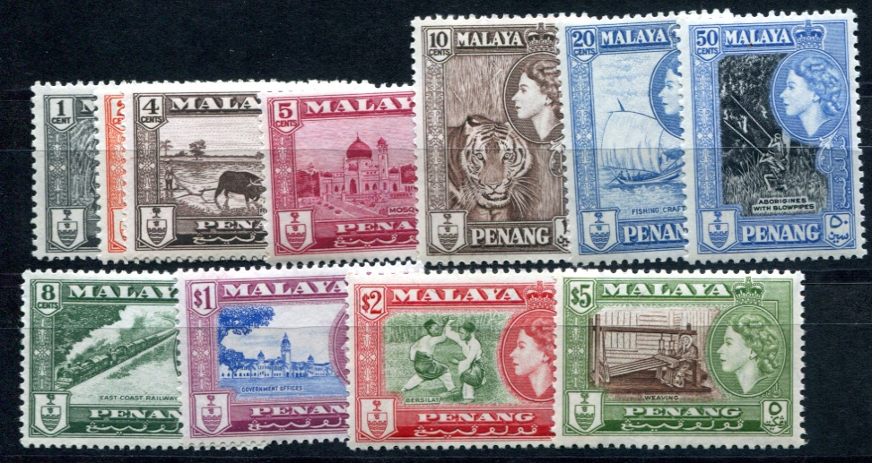 Malesia Penang 1957 44-54 * Set Impeccabile (08770