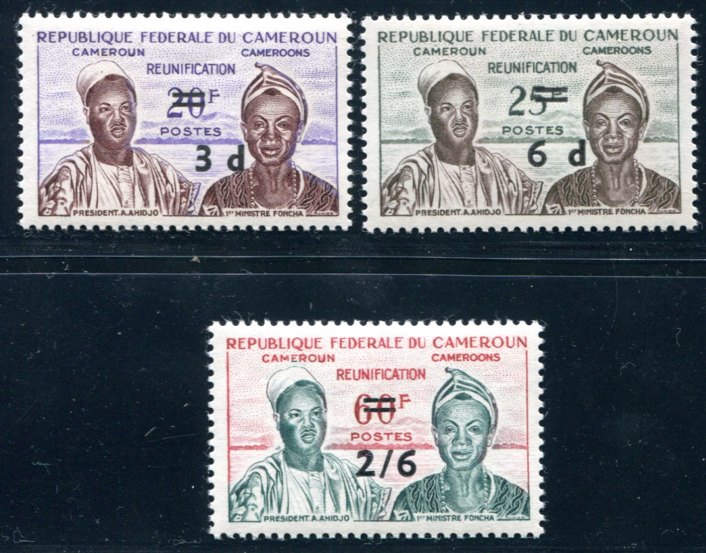 CAMERUN 1962 347-349 ** NUOVO DI ZECCA IMPECCABILE firmato 500€(S5342